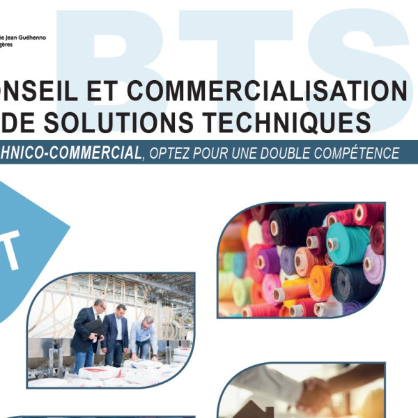 BTS CCST (Conseil et Commercialisation de Solutions Techniques) - LYCEES JEAN GUEHENNO - FOUGERES